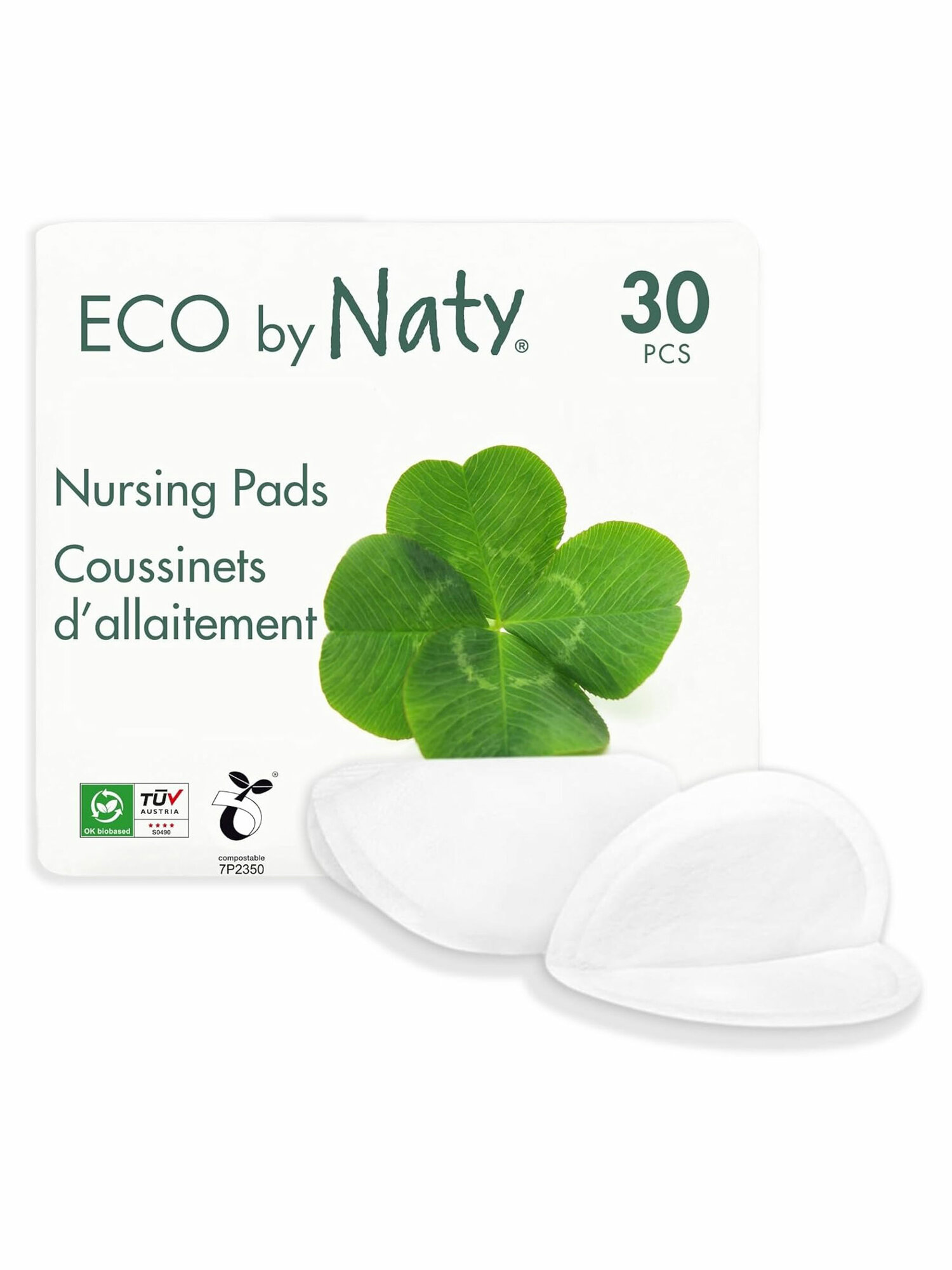 Органические лактационные вкладыши для груди Eco by Naty, 30 шт