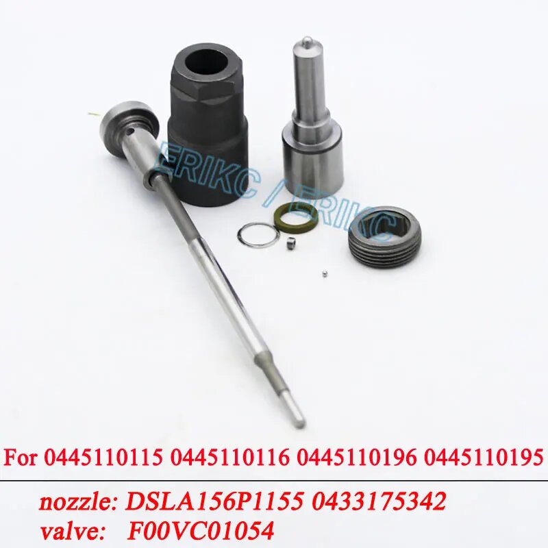 0445110115 0445110116 Комплект для ремонта дизельных форсунок DSLA156P1155 0433175342 Клапан F00VC01054 для Bosch 0445110195 0445110196