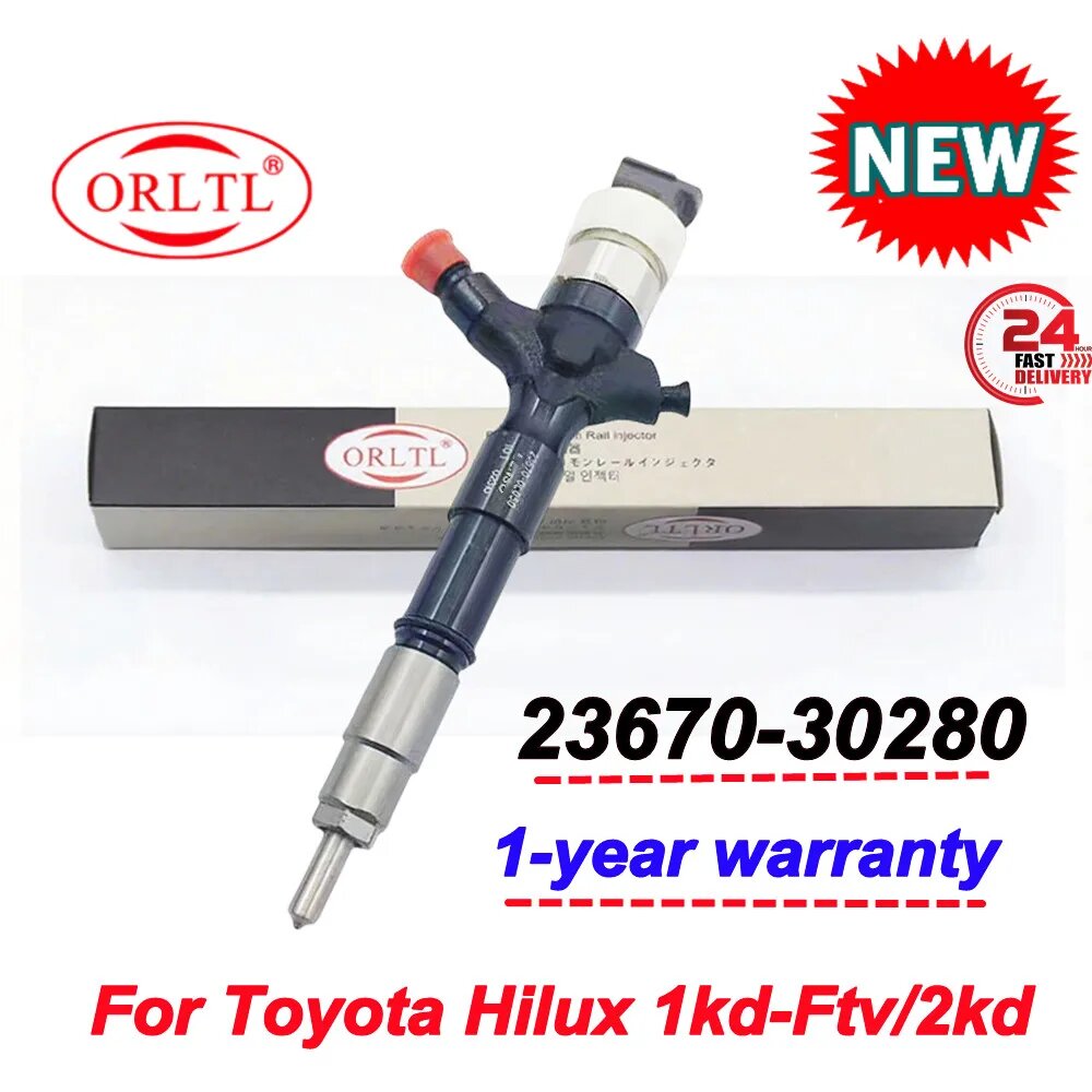 ORLTL 23670-30280 Оригинальная Форсунка Дизельного топлива 2367030280 Форсунка 23670 30280 для DENSO Toyota Hilux 1kd-Ftv/2kd-