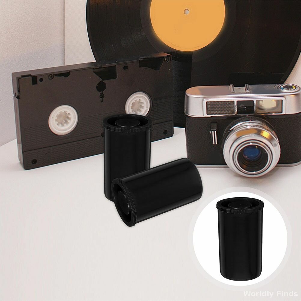 Черных держателей для пленки, пустые контейнеры для фотоаппаратов, пластиковые хранительные футляры с крышками, 20 шт.
