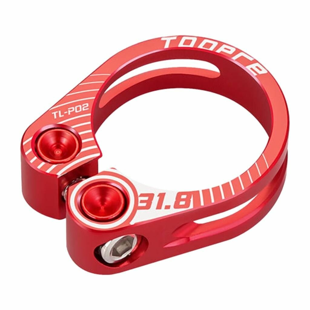 Хомут подседельного штыря 31.8/34.9 мм, 31,8 мм Красный