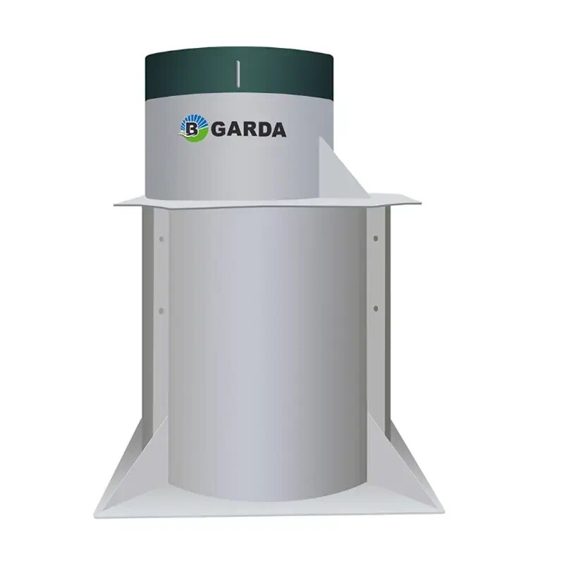 Септик Garda 4 2000C, для 4 чел, вертикальный, самотечный, 210 л залповый сброс — фото 1