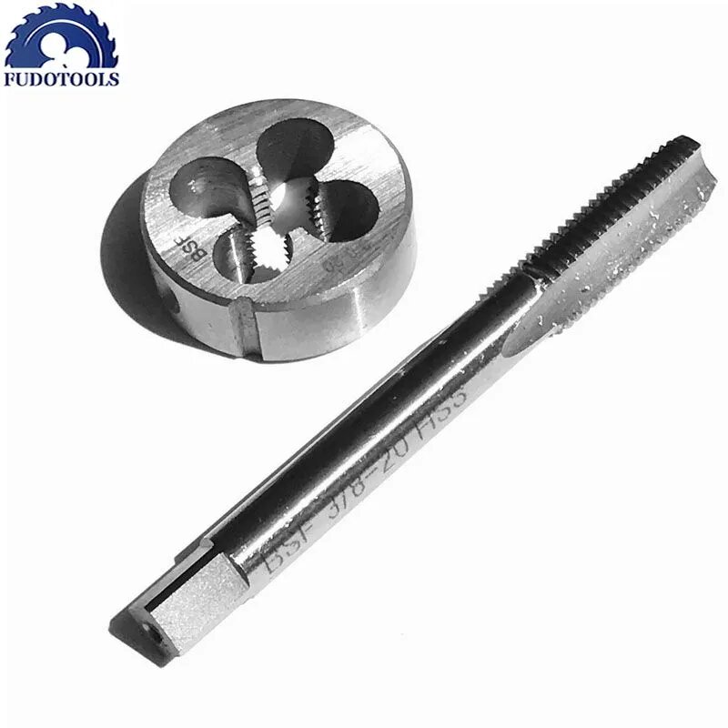 BSF стандарт Метчики&Плашка 3/8"-20, ручные, комплект 2 шт, 9ХС