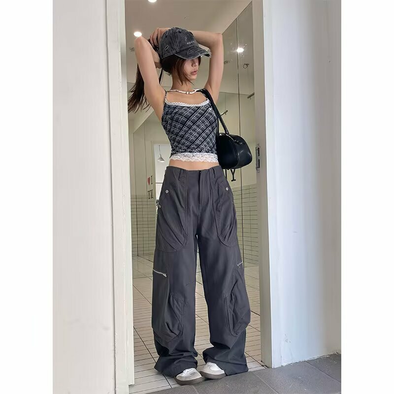 LI Mall Джинсы для стрит-спорта Девушки Устойчивые Модные Эластичные хлопковые