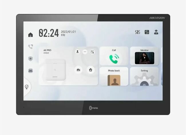 IP-видеодомофон сенсорный Hikvision DS-KH9510-WTE1 / 10 дюймов / Монитор домофона