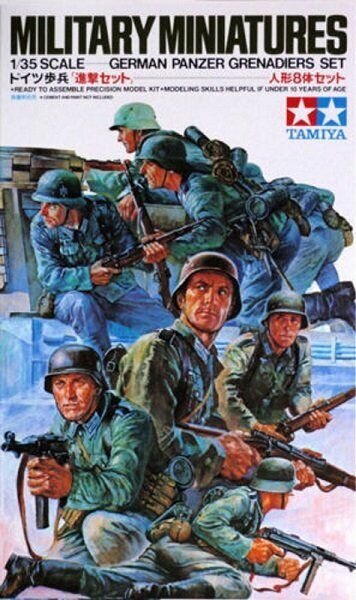 Tamiya 35061 1/35 набор солдат, немецкие танковые гранадёры пехота масштабные фигурки для сборки и диорам, аксессуары для моделистов и коллекционеров