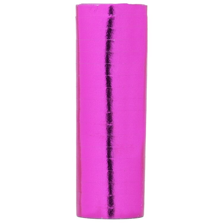 Набор серпантина КНР фольгированный, ярко-розовый, 2 столбика, 36 колец