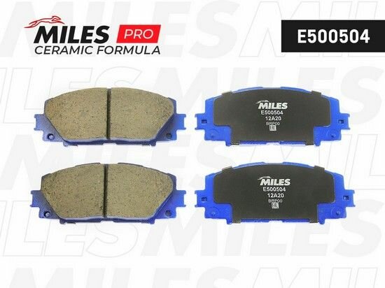 Колодки тормозные дисковые передние, MILES E500504