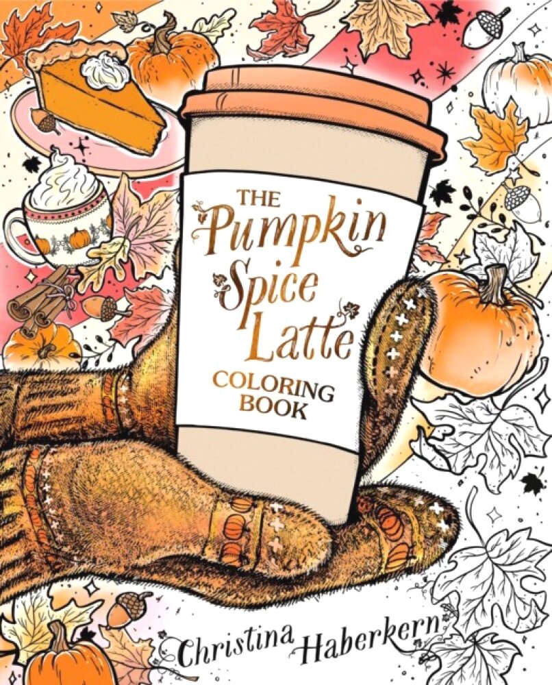 Pumpkin spice latte coloring book