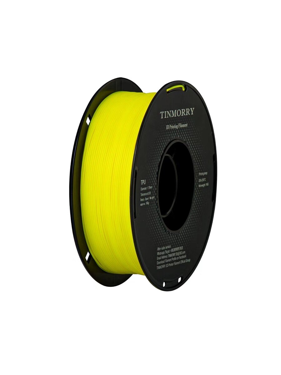 Пластик TPU для 3D принтера 95A, черный