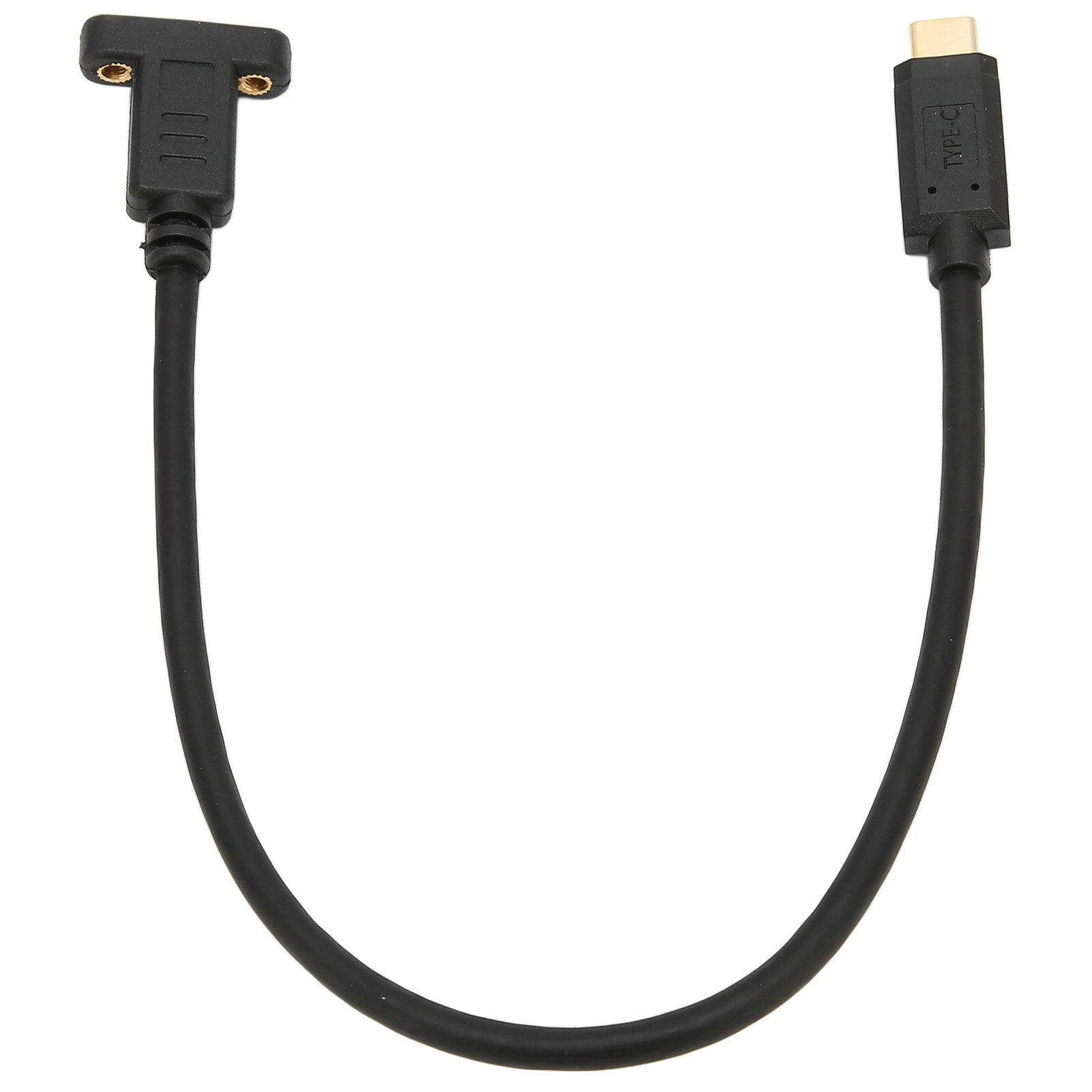 Удлинительный USB-кабель 0,3 м USB 3.1 типа C папа-мама 10 Гбит/с позолоченный кабель для передачи данных с отверстием под винт для крепления на панели