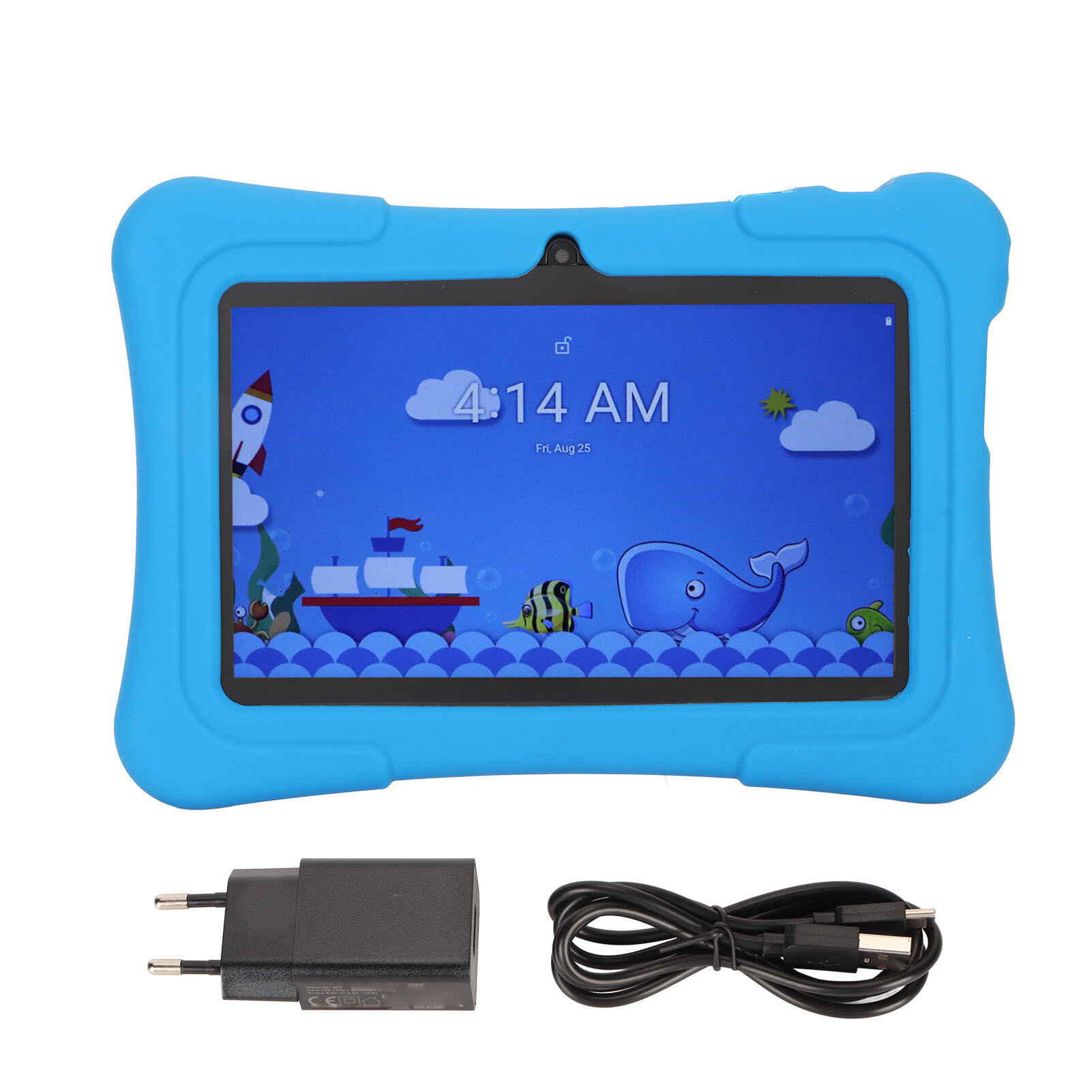 Детский планшет 7 дюймов, 4ядерный, 2 ГБ ОЗУ, 32 ГБ ПЗУ, WiFi, Bluetooth, с родительским контролем,