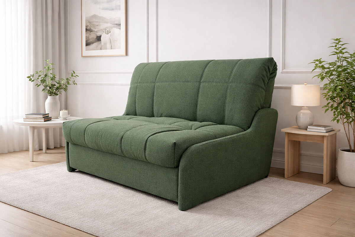 Диван аккордеон Токио с низкими боковинами 120х200 см, Bjork Forest