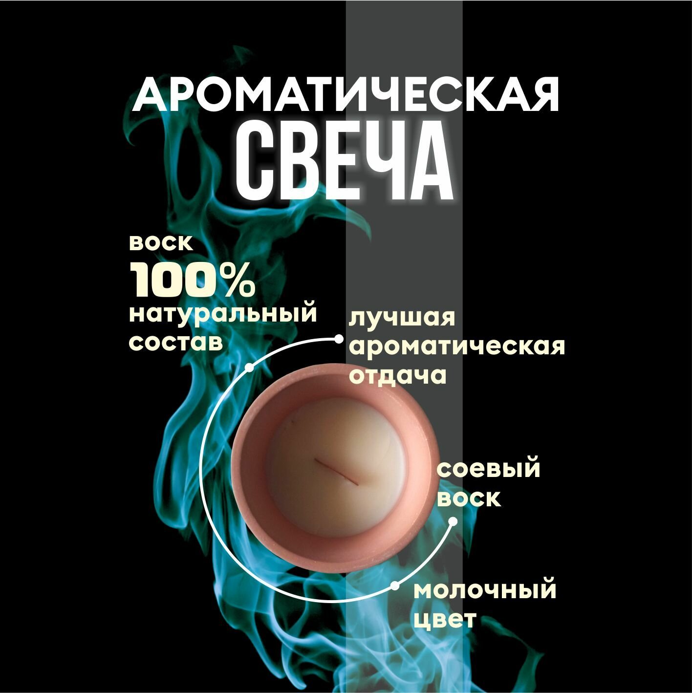 Свеча макадамия & сандал — фото 1