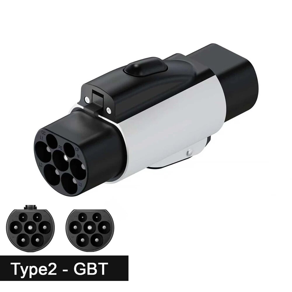 Адаптер типа 2 на GBT 32A 7,2/22 кВт Зарядное устройство для электромобилей Type2 Type2 to GBT 22KW