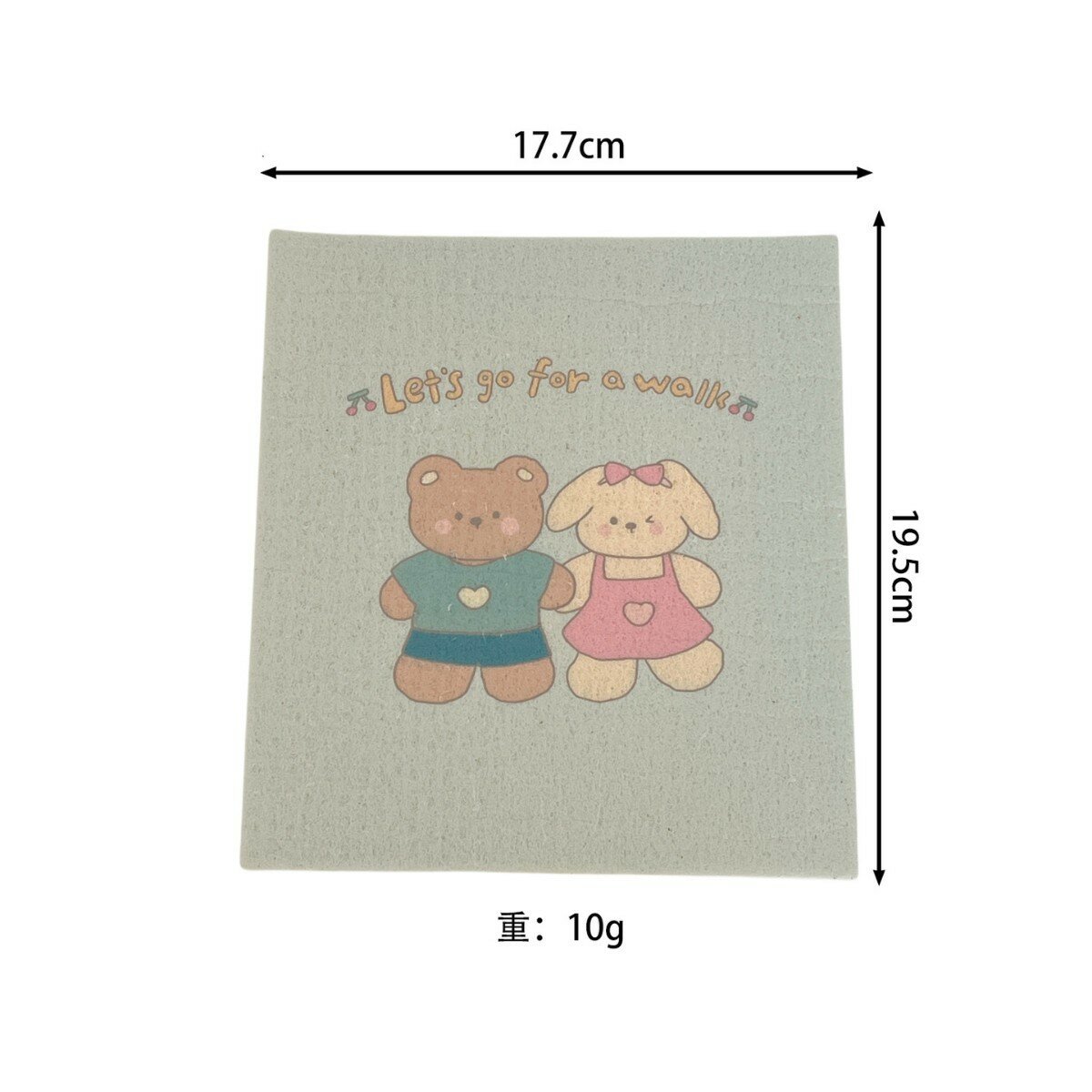 Кухонная музыка из древесной целлюлозы хлопчатобумажной ткани тряпка тряпка белая чистая ткань милый мультфильм