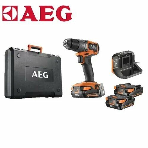 AEG Шуруповерт, 18 В, 65 Нм, 2 АКБ