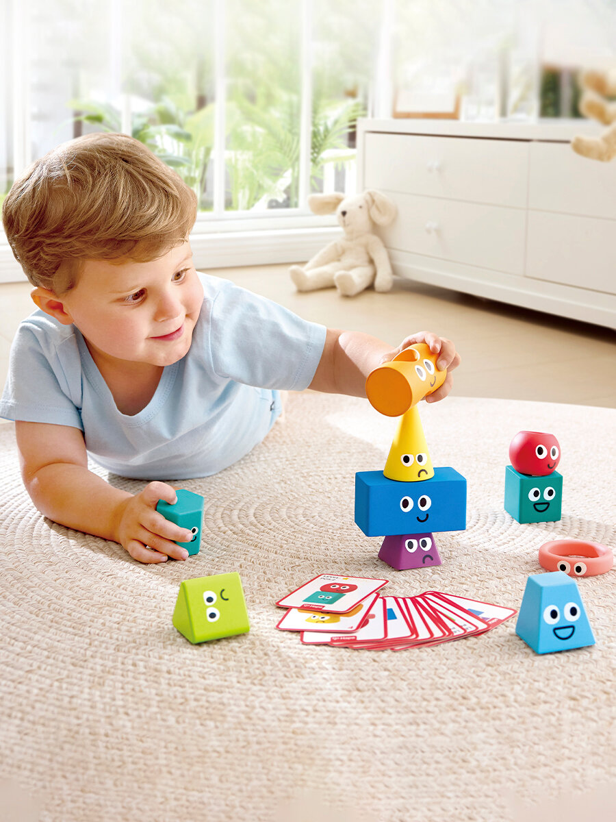 Головоломка "Умняша" Геометрическая башня (блоки монтессори)