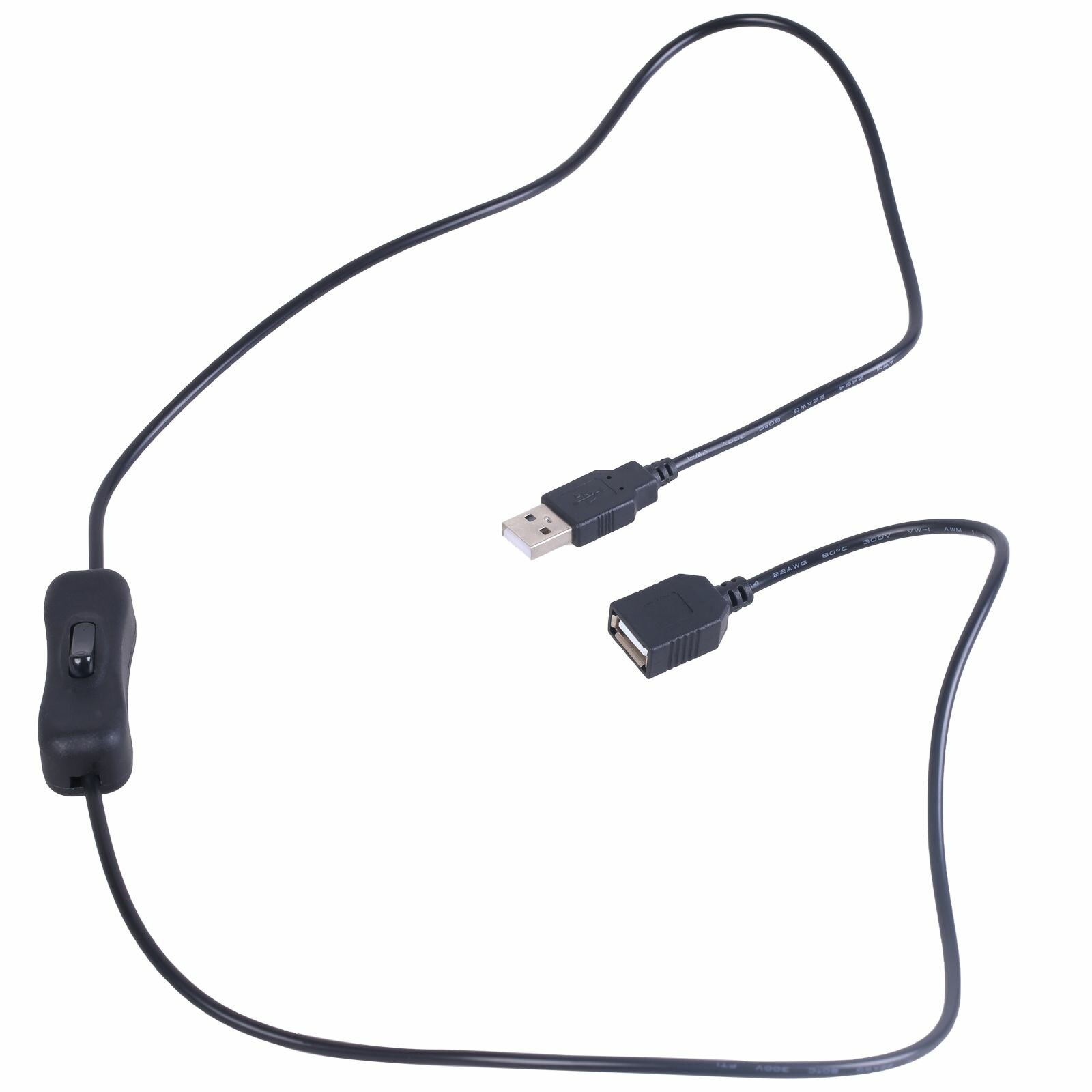 USB-удлинитель папа-мама с переключателями
