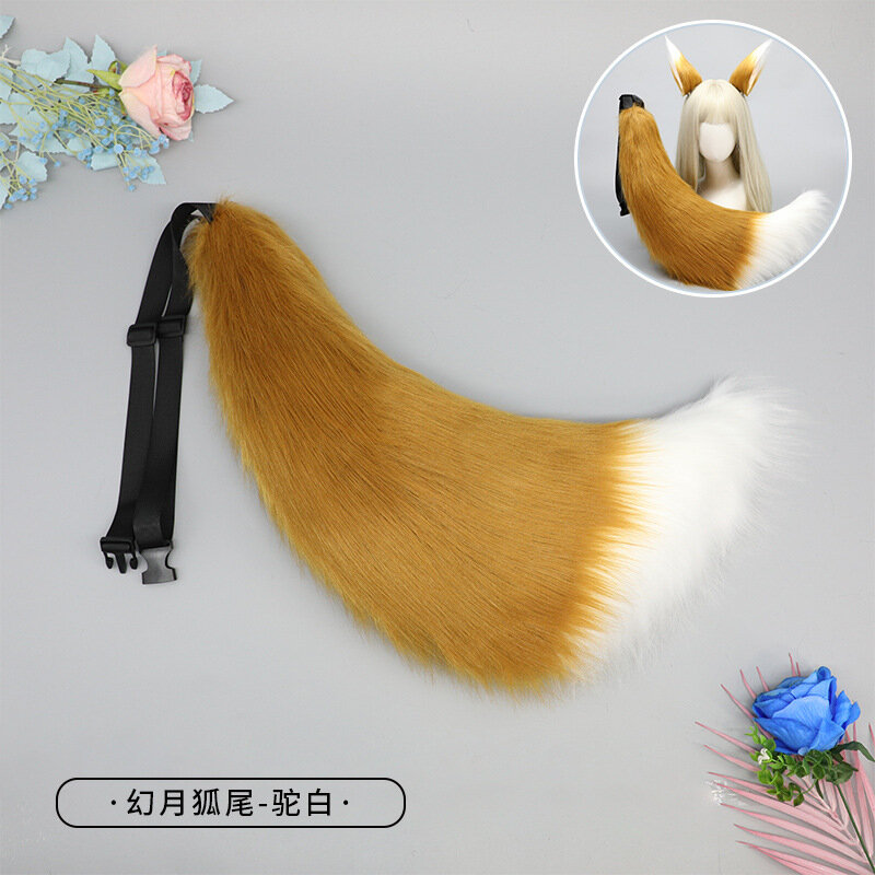 Одна штука дропшиппинг большие ручные плюшевые аксессуары для косплея с ушами и хвостом животного, реквизит, лисий хвост, волчий хвост