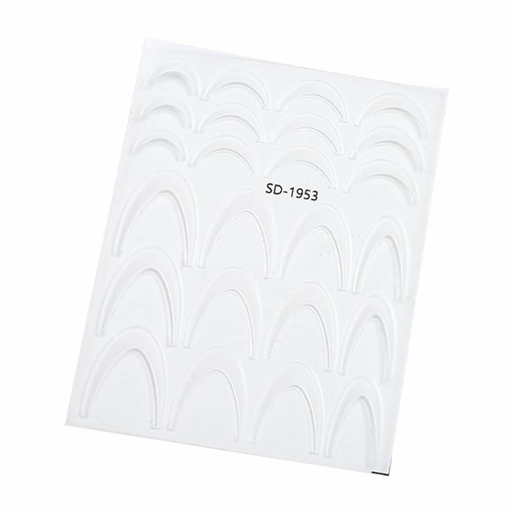 Наклейки для ногтей слайдеры френч градиент с разводами