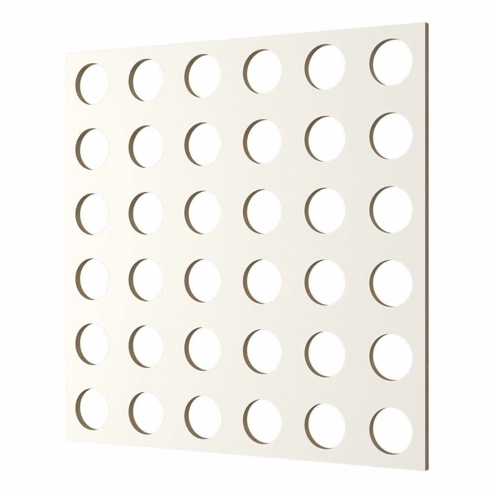 Перфорированная Панель Cosca Форо 16 ХДФ Белый В780хШ1400 мм / Коска.