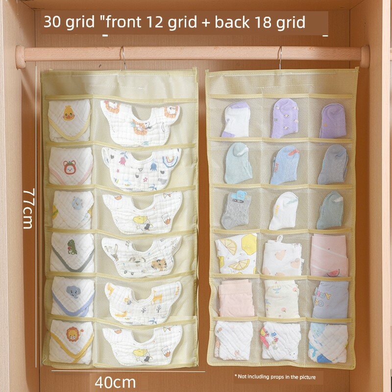 Детский органайзер с отделениями для носков, нижнего белья и нагрудников, тканевая подвесная сумка для хранения для