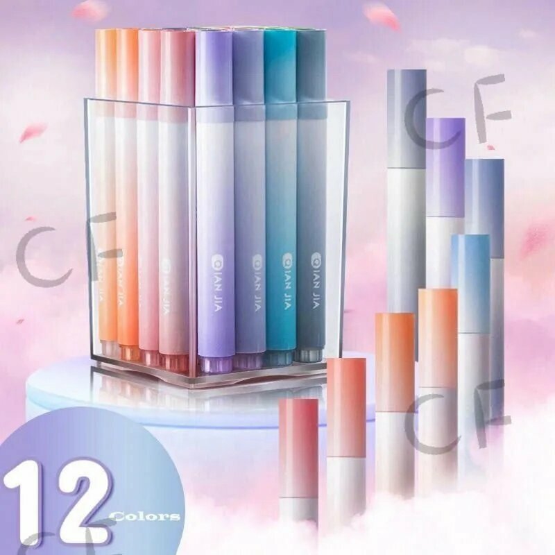 Маркер Акварельный, 12 шт. для выделения текста