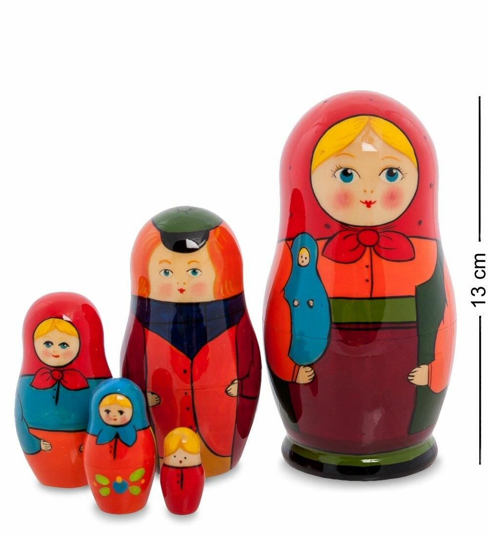 Матрешка 5м "Маня" ср. СП A2079132 Народные промыслы, Дерево липа, краски, лак