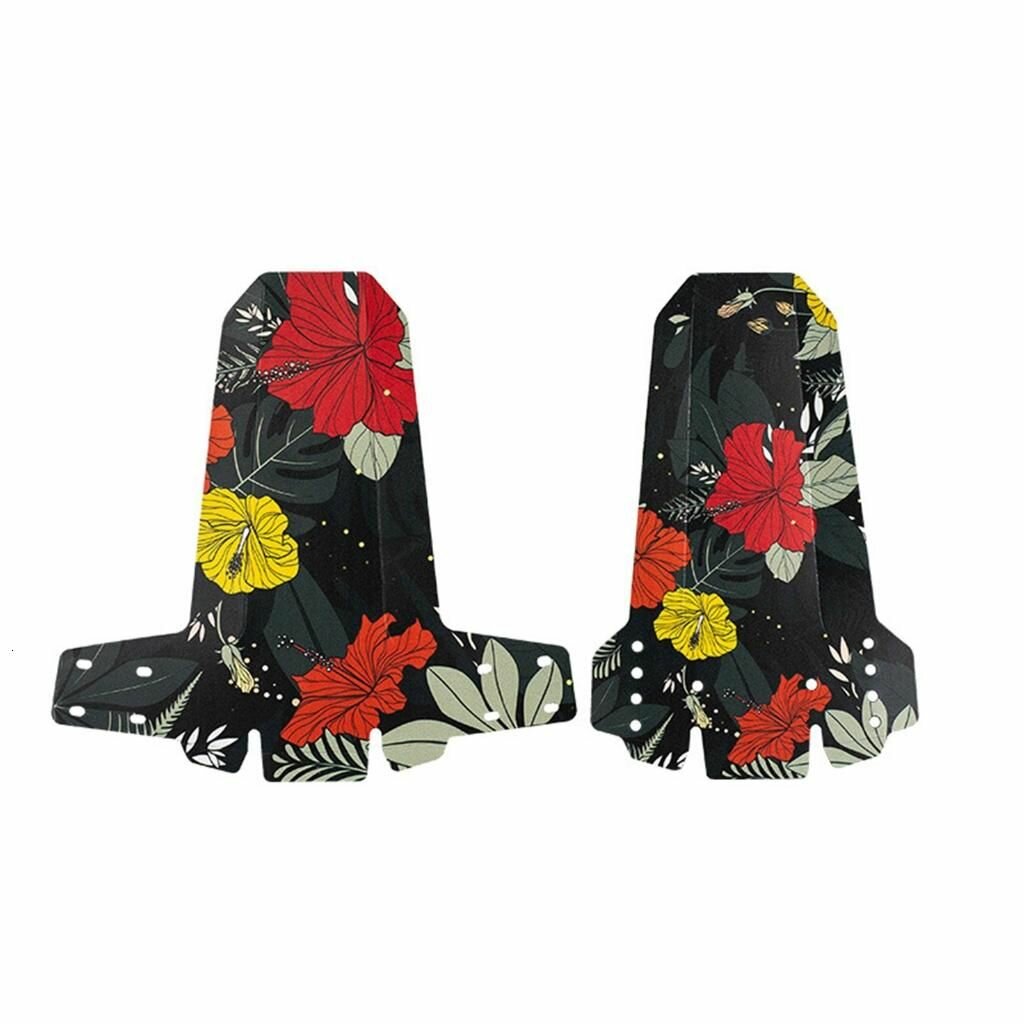 Защитный щиток для горного велосипеда из усиленного пластика, Цветочный мир