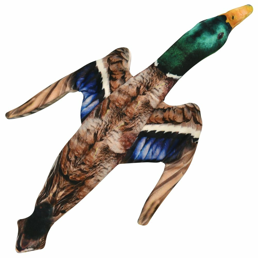 Игрушка для собак "Утка" Мультидом NEW, звуковая, с пищалками 33 см