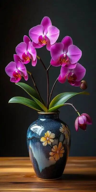 Алмазная живопись Fullcang Орхидеи и лаванда Square 30x60cm, FC21548