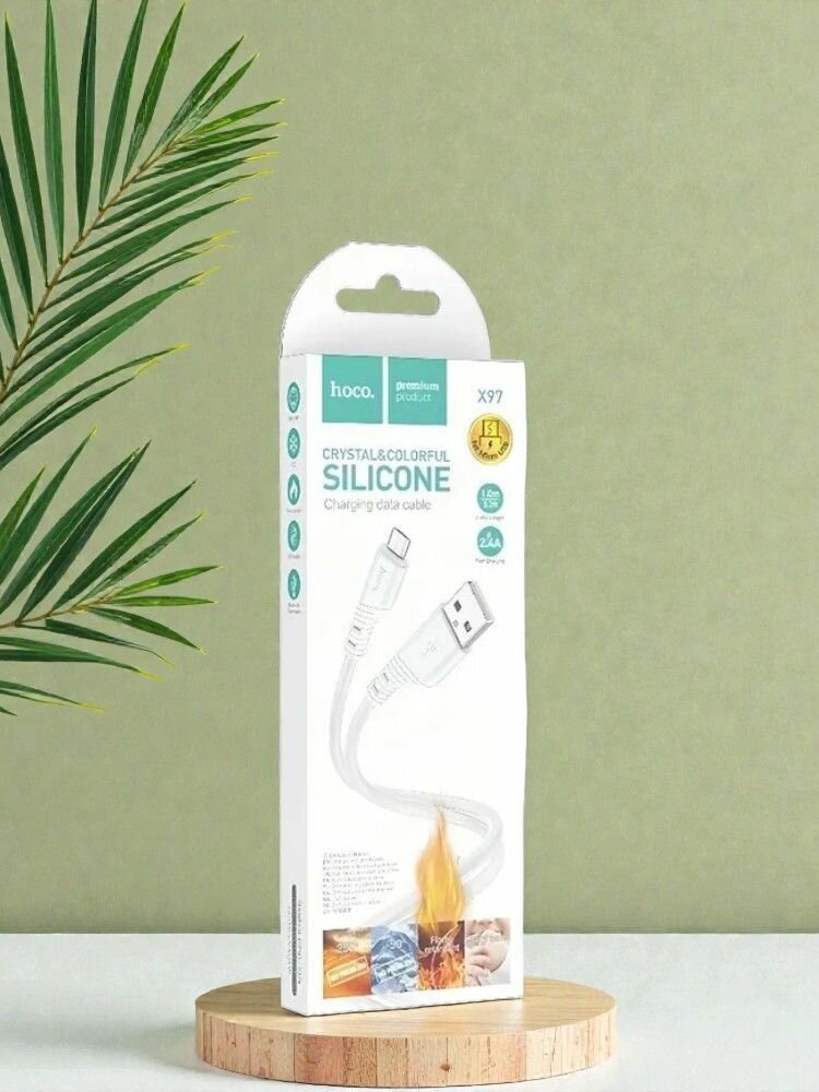 Кабель зарядки и передачи данных hoco X97 Type-A to micro USB