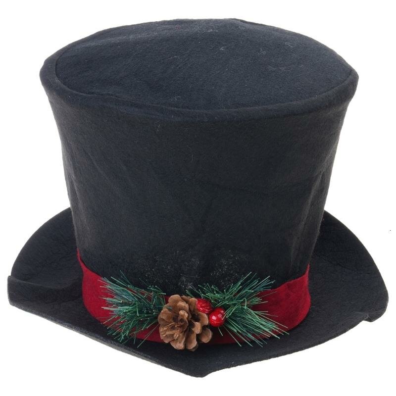 Декоративные тканевые короны для ёлки, Черный