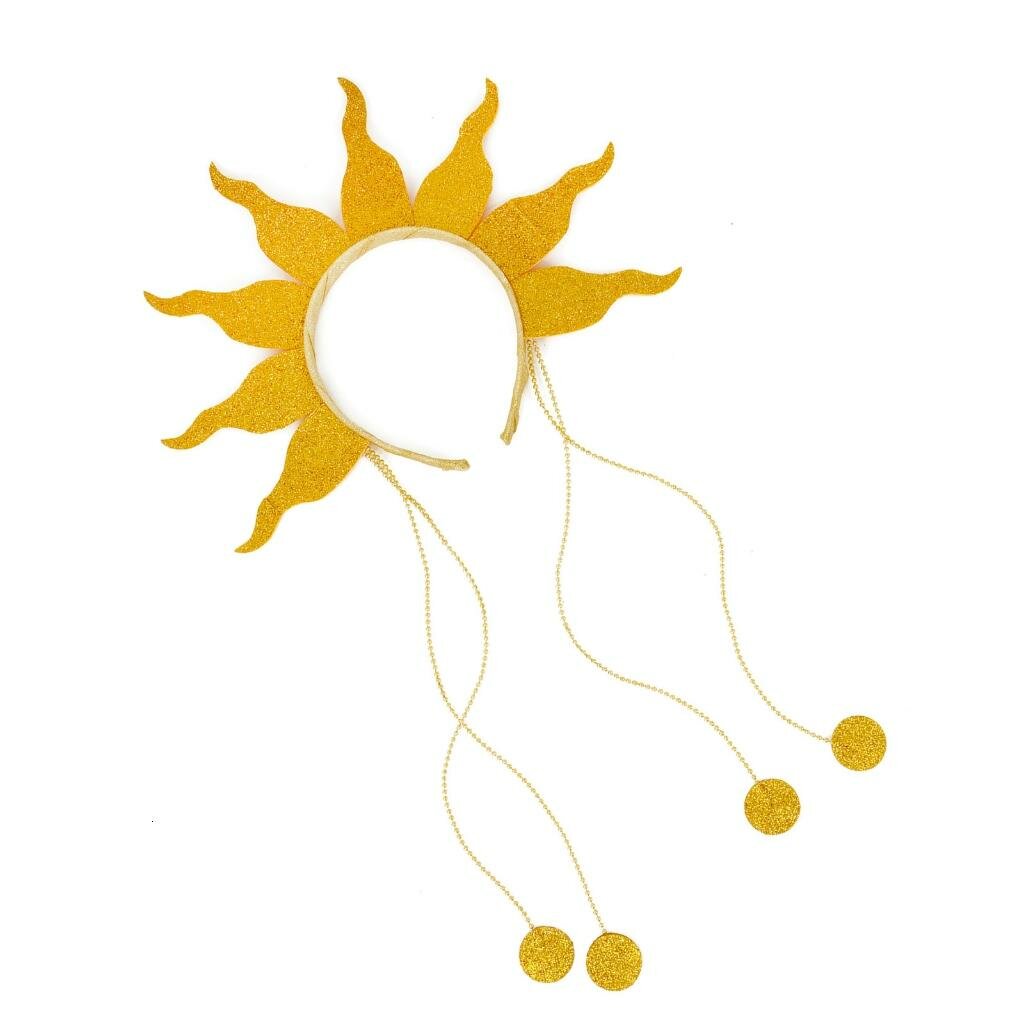 Блестящая солнечная повязка на голову, Нимбы Богинь для Рейв-вечеринки, Аксессуары для волос