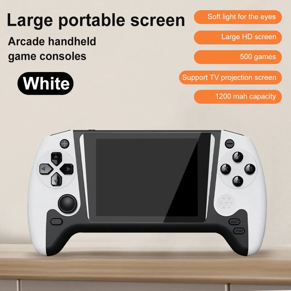 Игровая консоль портативная 3,5 -дюймового Ж -дисплея с 500 играми для одиночного игрока-тетрис с большим экраном