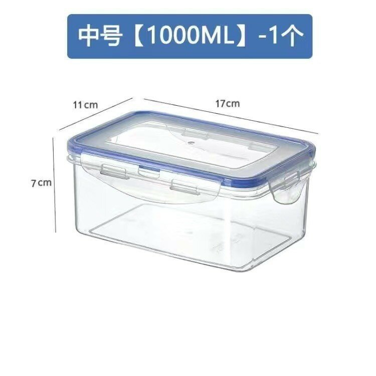 Контейнер для хранения продуктов в холодильнике, микроволновой печи, термостойкий пластиковый ланч-бокс, прямоугольный контейнер для фруктов с крышкой