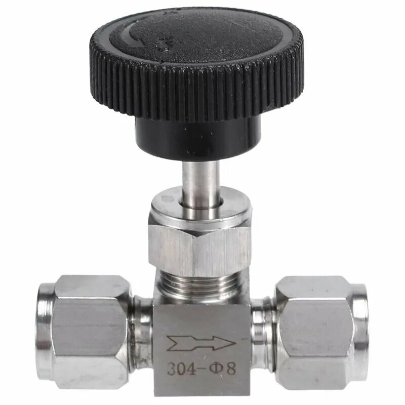 J3New-Регулируемый игольчатый клапан с наружным диаметром 8 мм, трубка из нержавеющей стали 304, кислотостойкая, прямым набором карт высокого давления, кран