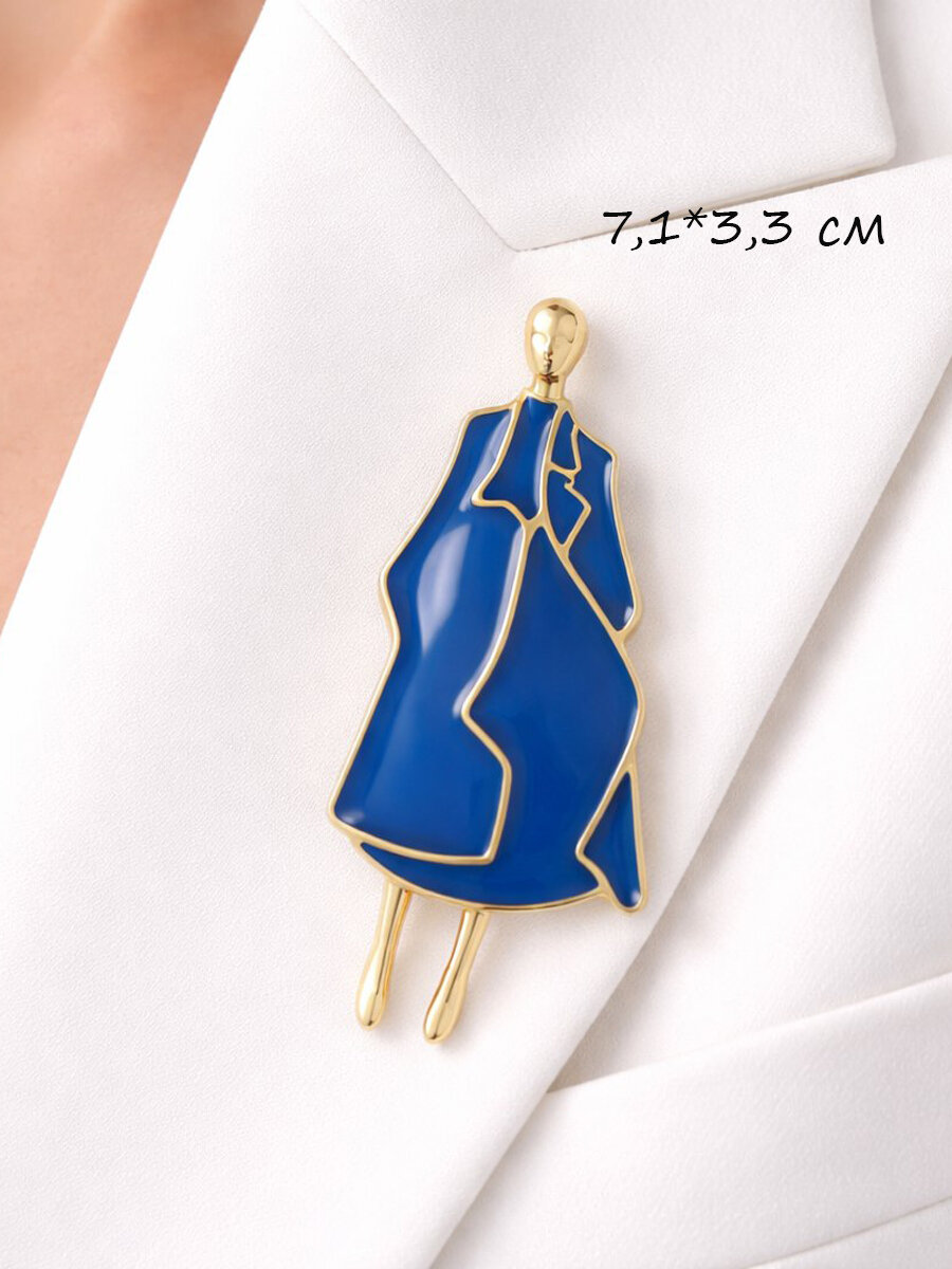 Брошь Мяг&Co, эмаль