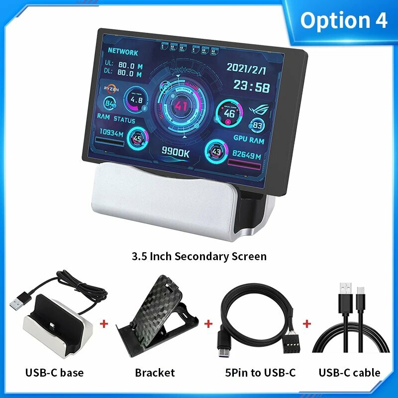 Caturda 3.5" IPS экран для ПК, Option 4