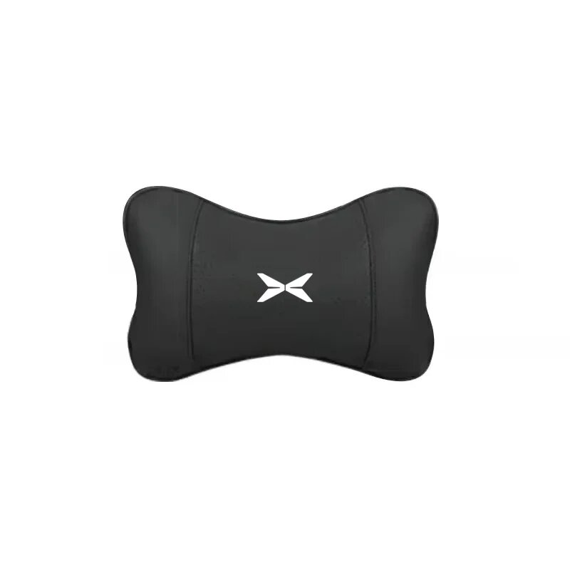 Автомобильная кожаная дышащая подушка для шеи, подголовник для Xpeng Xiaopeng G6 P7 P7i X9 G3 G3i G9 P5 X2 N5 F30 H93, аксессуары для интерьера black, 2 pieces