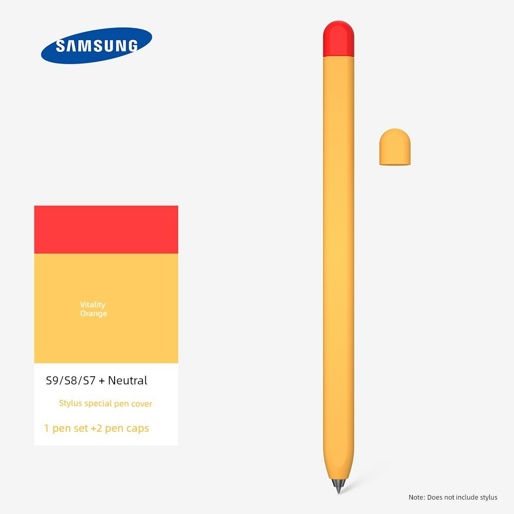 Чехол для стилуса, совместимый с планшетами SAMSUNG Galaxy Tab S11/S10/S9/S8/S7+, силиконовый защитный чехол для S10