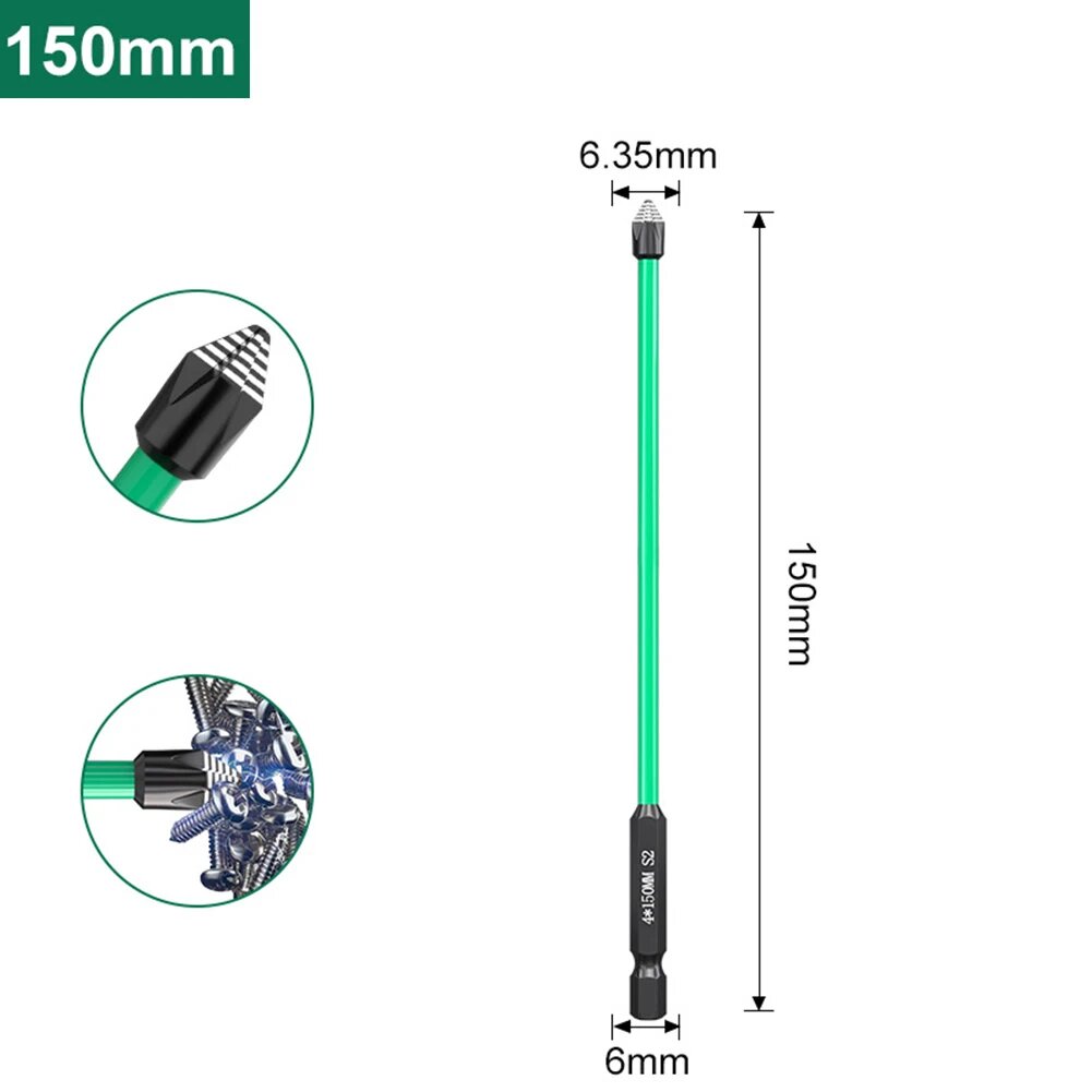 Магнитные насадки для отвертки DAZZLEEX 25-150 мм 150mm