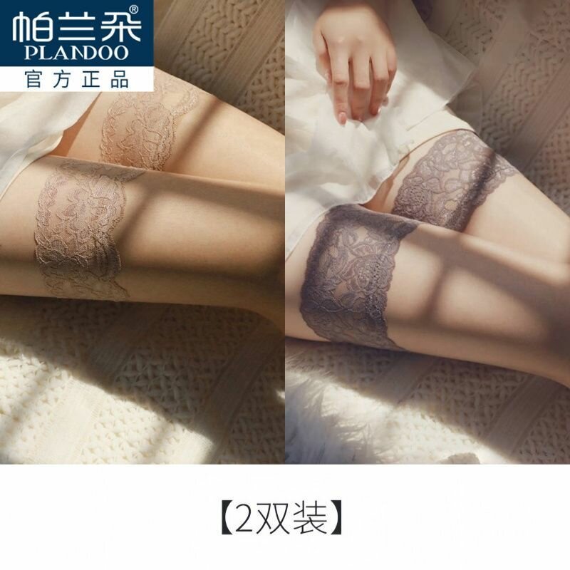 Чулки Palando Lace Extended, длинные, ультратонкие, черные, противоскользящие, ретро, выше колена, сексуальные чулки до бедра