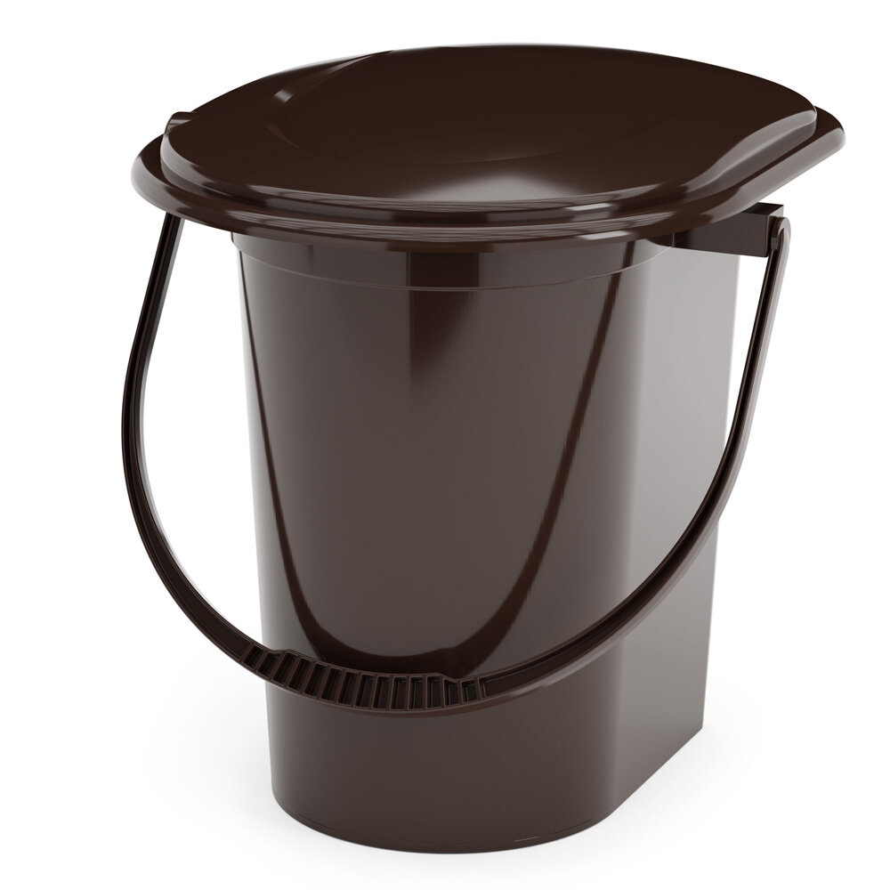 Ведро-туалет 17л, цвет мокко
