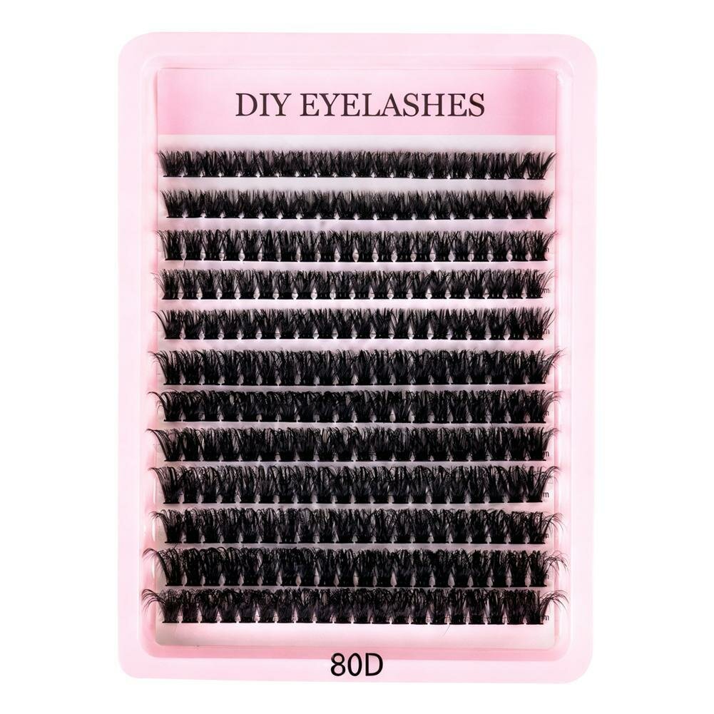 30D 80D Single Cluster False Eyelashes 3D Volumizing Fluffy Enlarges Wildly Eyes Lashes P3P3