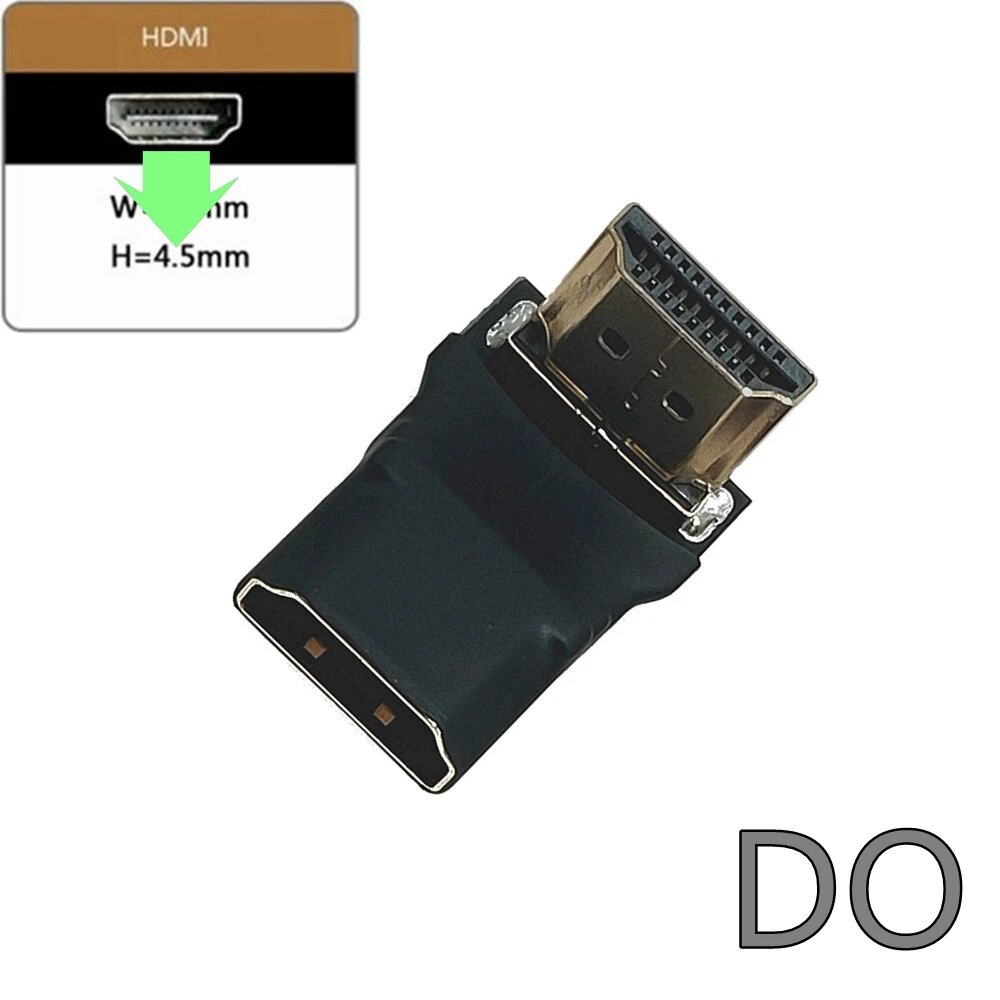 HDMI кабель-переходник папа-мама 90 градусов DO