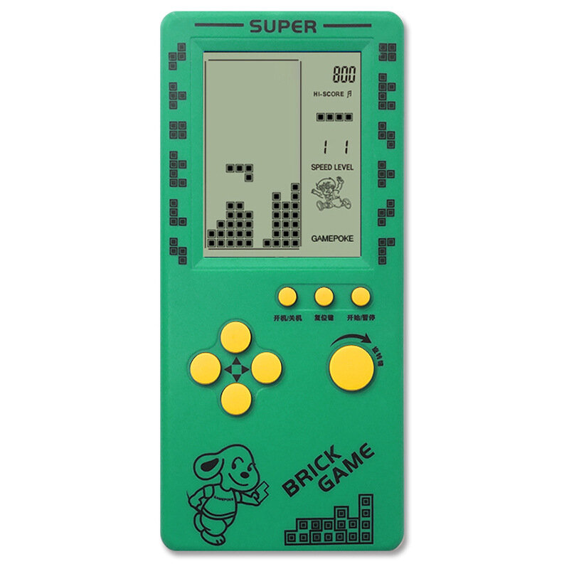 4.1inch Ультра большой экран, классическая игра Тетрис, ностальгическая ретро, перезаряжаемая игровая консоль для детей