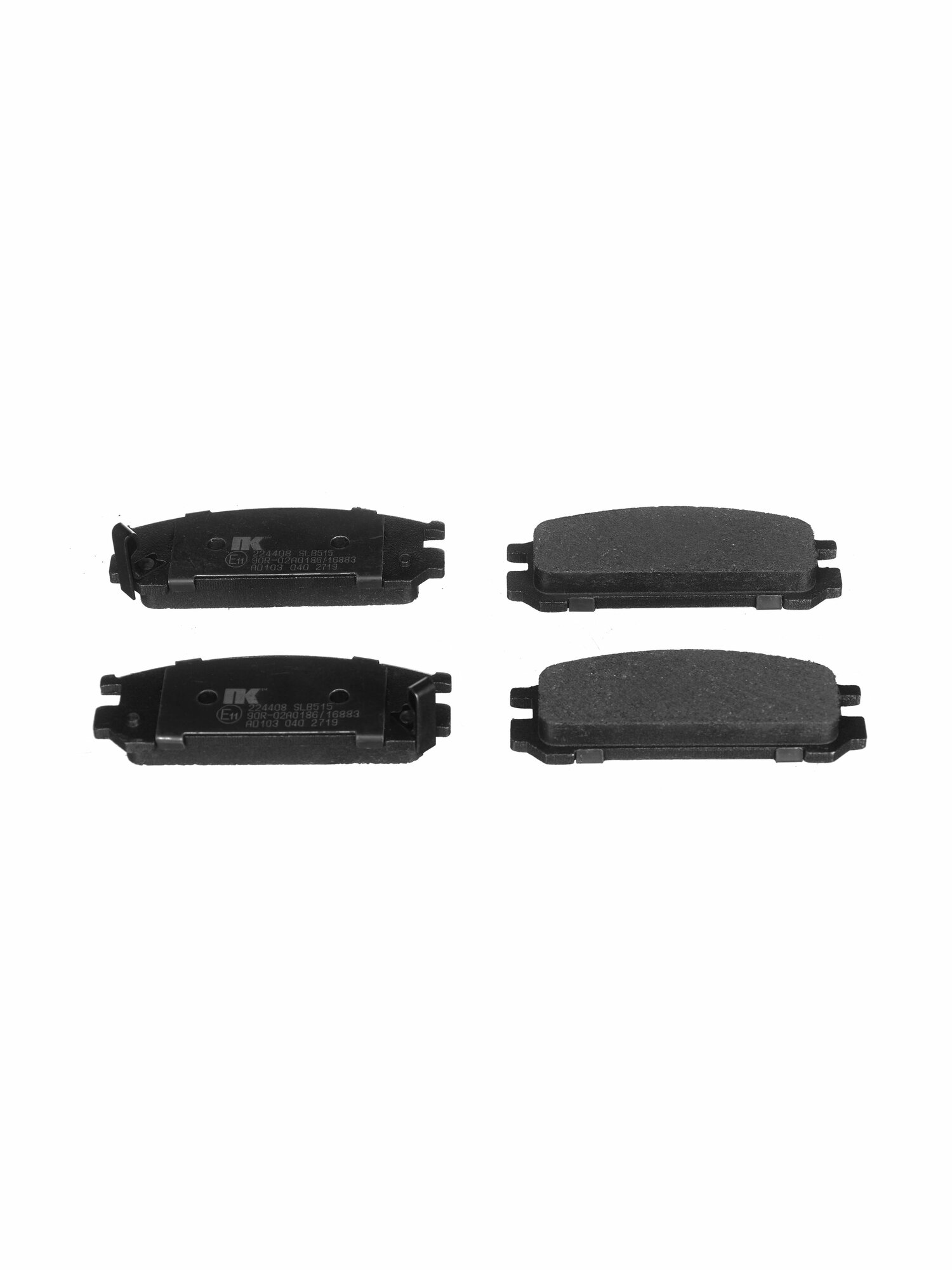 Колодки тормозные дисковые передние NK (224408)