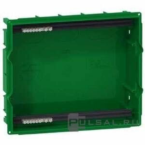 Корпус встраимого щита (бокса) Schneider Electric 8 модулей IP 40 встраиваемый пластмасса зеленый